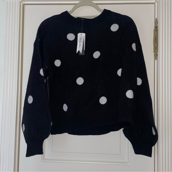 Primark | Tops | Primary Black And White Polka Dot Sweater | Poshmark
